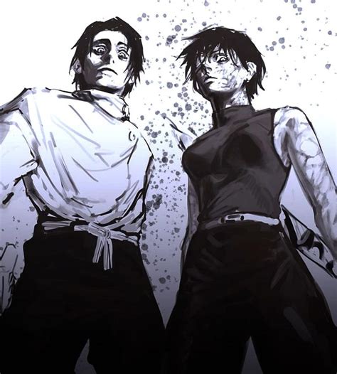 Yuta X Maki Anime Character Art Jujutsu