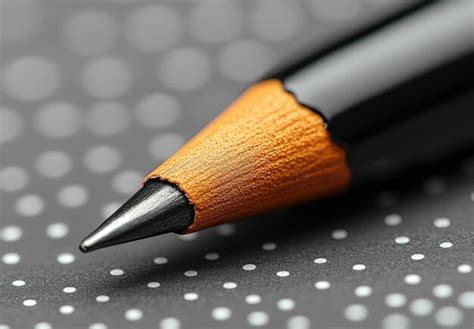 Closeup Of A Pencil Tip Premium Ai Generated Image