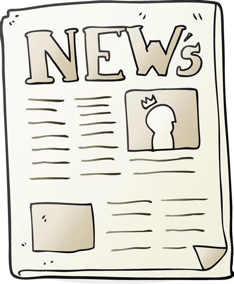 Doodle Character Cartoon Newspaper 12911023 Vector Art At Vecteezy
