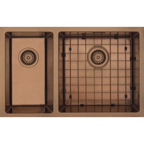 Mercer Aurora Bowl And 1 2 Lh Sink Insert Copper