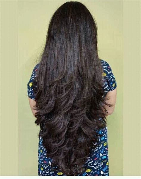 Pin By Neerajsharma On Long Indian Hair Step Cut Hairstyle Long