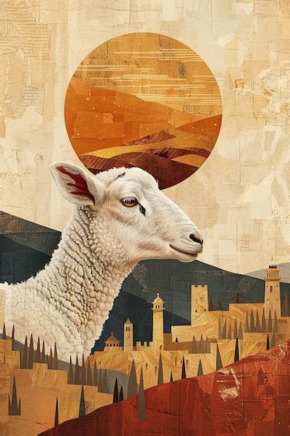 Premium Photo A Minimalist Portrayal Of The Passover Lamb