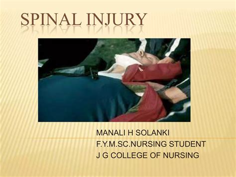 Spinal Injury Ppt PPTX