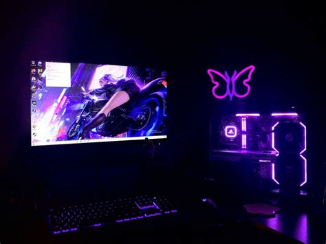 Pink And Purple Pc Setup