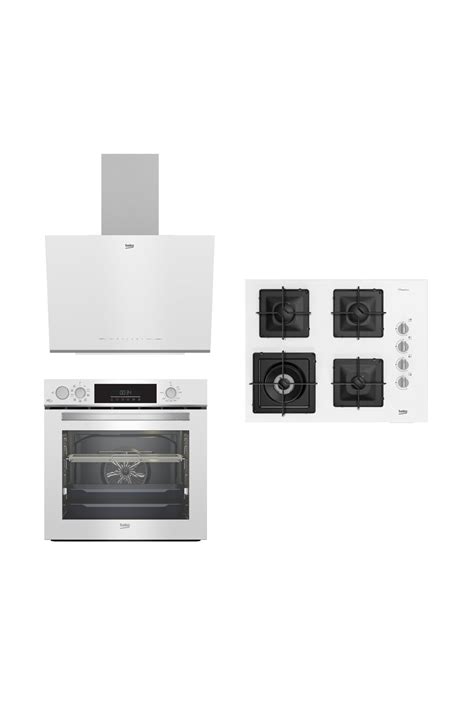 Beko Beyaz Cam Buhar Destekli FitFry WOK Gözlü Ankastre Set Fiyatı Yorumları