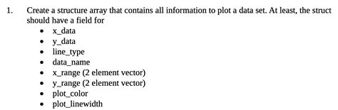 Solved Create A Structure Array That Contains All Chegg