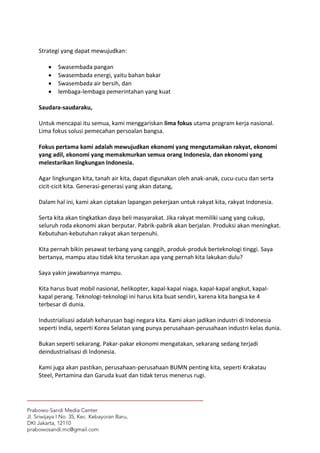 Naskah Pidato Prabowo PDF