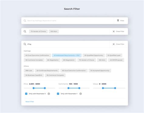 search filter master ui
