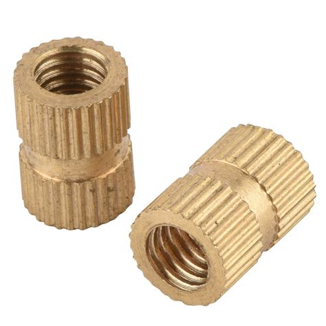 Cost Effective Nickel Plated Nut Double Threaded Insert Brass Nut
