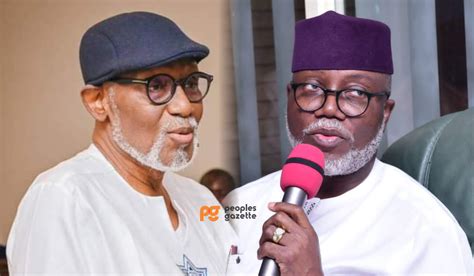 Akeredolu Disrespectful Shuns Akure Running Ondo State From Ibadan Pdp
