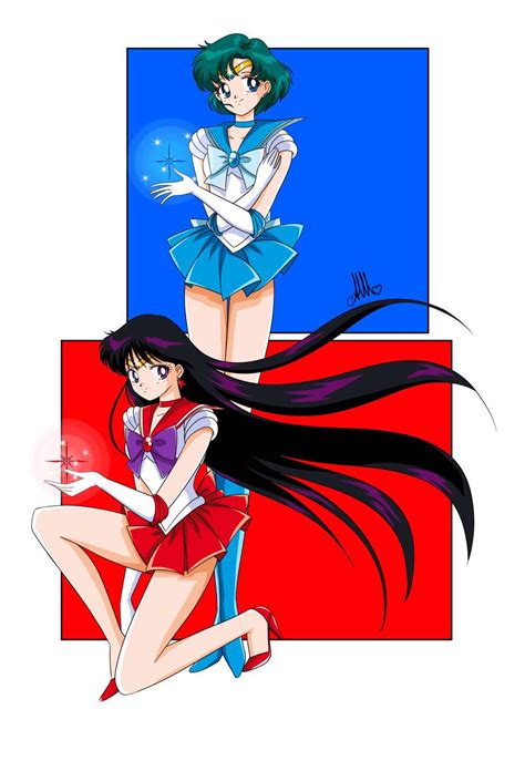 Sailor Mercury And Sailor Mars By Marioanello On Deviantart