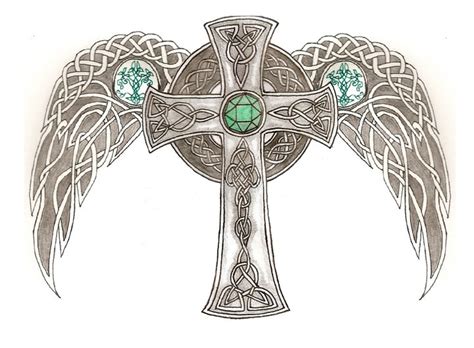 Celtic Cross With Wings By Aegisshadow On Deviantart