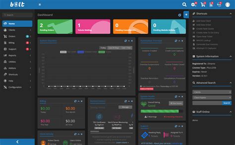 Bolt Whmcs Admin Theme Whmcs Marketplace