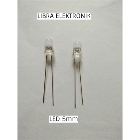 Jual Lampu Led Bening 5mm Warna Putih Shopee Indonesia