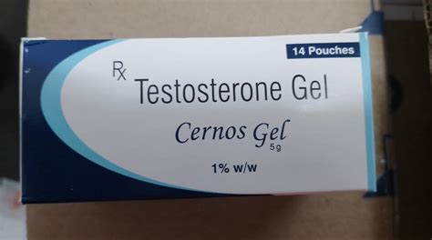 Cernos Gel Testosterone Gel Packaging Size 14 Pouches Dose 5 G At