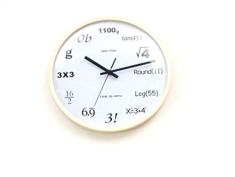 This Math Geek Clock Is Quite Different As All The Numerals Have Been