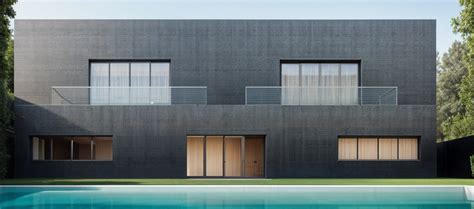 Minimalism Exterior Shot Grass Pool Forest Background Garden Architecture