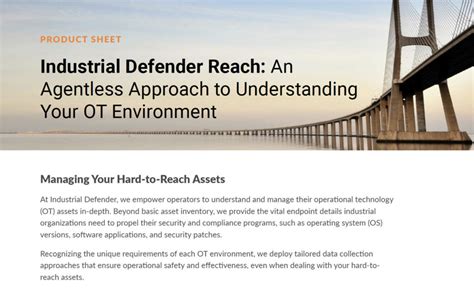 Industrial Defender Reach An Agentless Approach To Understanding Your