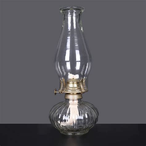 대용량 오일 램프 유리 클래식 레트로 가족 장식 조명 고품질 등유 랜턴 33cm 유리 사전 예약light Blue