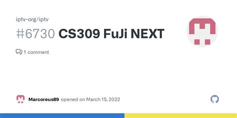 Cs309 Fuji Next · Issue 6730 · Iptv Orgiptv · Github