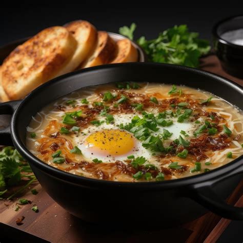 Premium Ai Image Stracciatella Fiorentina Traditional Florentine Egg Drop Soup With Parmesan