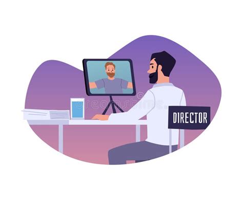 Character Viewing Or Editing Video Footage Sticker On Isolated