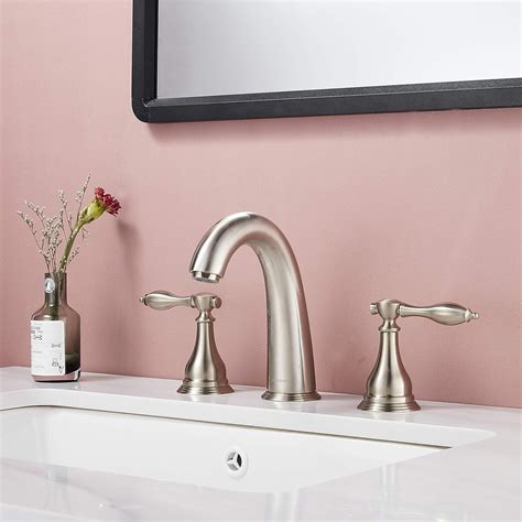 RODDEX Widespread Bathroom Sink Faucets 8 Inch Two Handle 3 Hole Vanity ...
