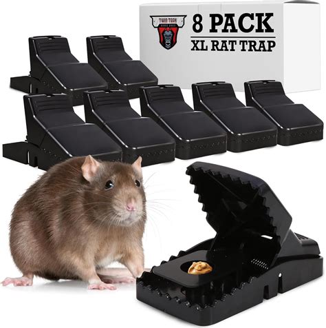 Amazon.com : TwinTech Jaws 8-Pack Reusable Mouse Traps & Rat Trap - Extra Large, Durable, Humane ...