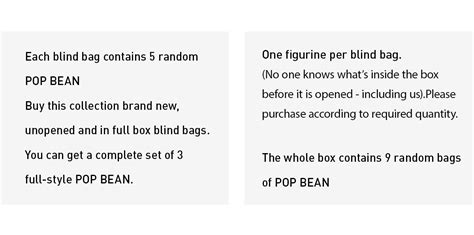 Pop Bean Fortune Bag Series Pop Mart Singapore