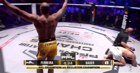Renan Ferreira Smashes Ryan Bader In 21 Seconds With Vicious Right Hand