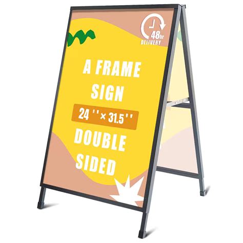 Outdoor Business Sign Frame A Frame Sign Holder Pack Of 1 Outdoor