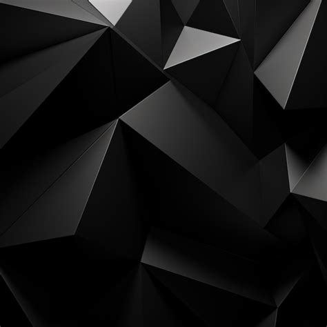 Géométrique Fond Noir Abstrait 4k Ton Sombre Noir Fond D écran Toile De