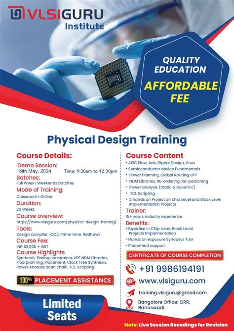 Vlsiguru Training Institute On Linkedin Physicaldesign Vlsijobs Trainingonline Vlsitraining