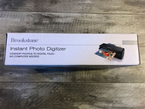 Brookstone IConvert Instant Photo Digitizer No Computer Needed Sealed