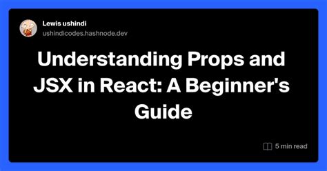 Frenzie Codes on LinkedIn: Understanding Props and JSX in React: A Beginner's Guide