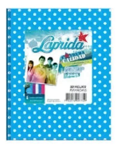 Cuaderno Laprida Tapa Carton Dura X50 Hojas Rayadas Lunares Color