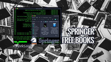Springer Books Script Python Para Descargar Libros EsGeeks