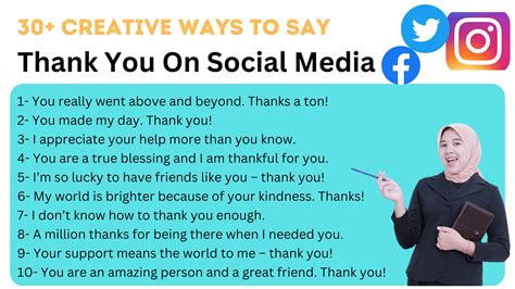 120 Creative Ways To Say Thank You On Social Media Engdic