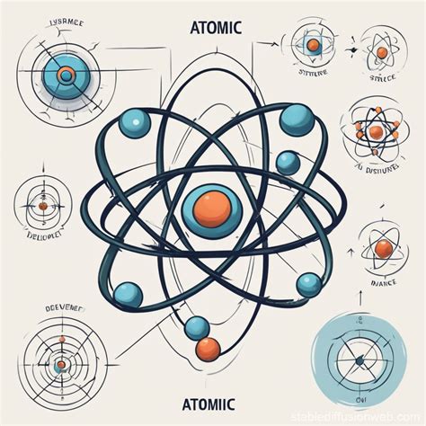 Atomic Structure Simplification Illustration Stable Diffusion Online