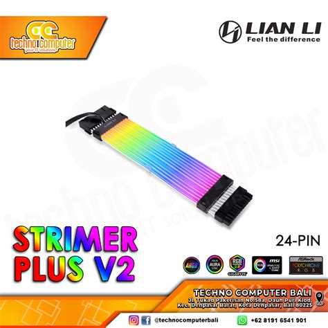 Lian Li Strimer Plus V2 A Rgb 24 Pin Motherboard Extension Cable