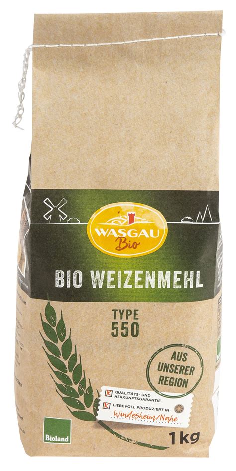 BIO WASGAU Weizenmehl Typ 550 1Kg W361032