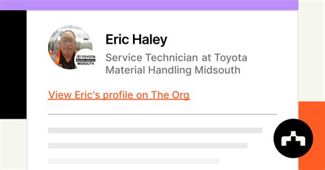 Eric Haley Service Technician At Toyota Material Handling Midsouth