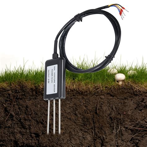 Sensor De Humedad Del Suelo 0 10 V 2 En 1 Temperatura Del Suelo Sensor