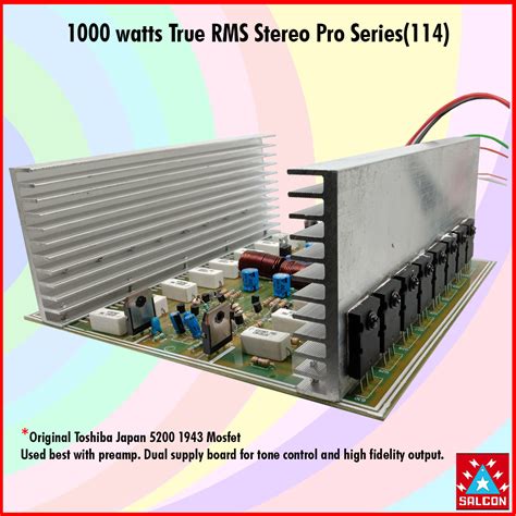 Ttc 5200 Tta 1943 4 Mosfet Audio Board 2021 Model 255 Salcon