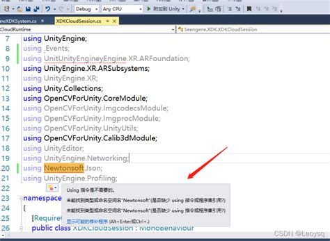 解决unity3d提示‘newtonsoft‘could not be found error cs0246 the type or