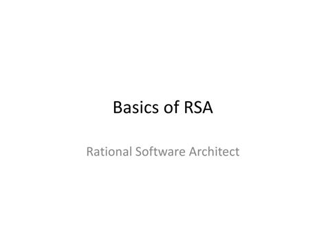 Pdf Basics Of Rsa To Create Uml Diagrams Dokumen Tips