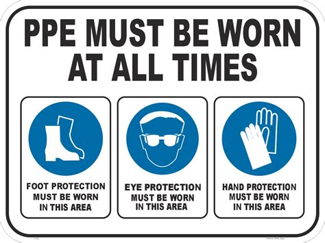 Ppe Must Be Worn Sign Mandatory Signs You Must Safety