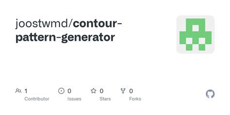 Github Joostwmdcontour Pattern Generator