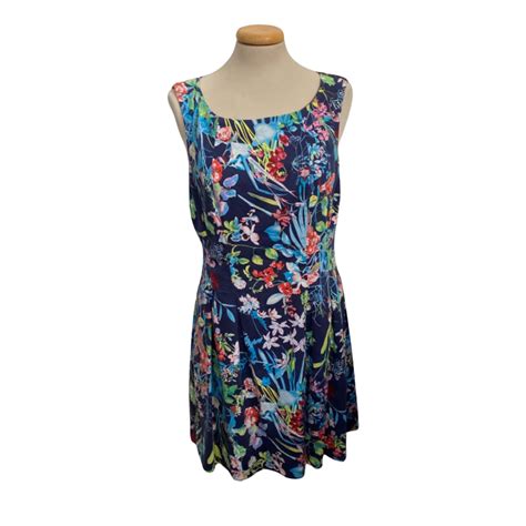 Sunny Girl Navy Blue Floral Dress
