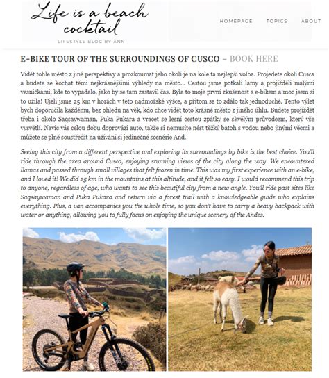 Explorando Cusco En E Bike Con Anna Una Aventura Inolvidable